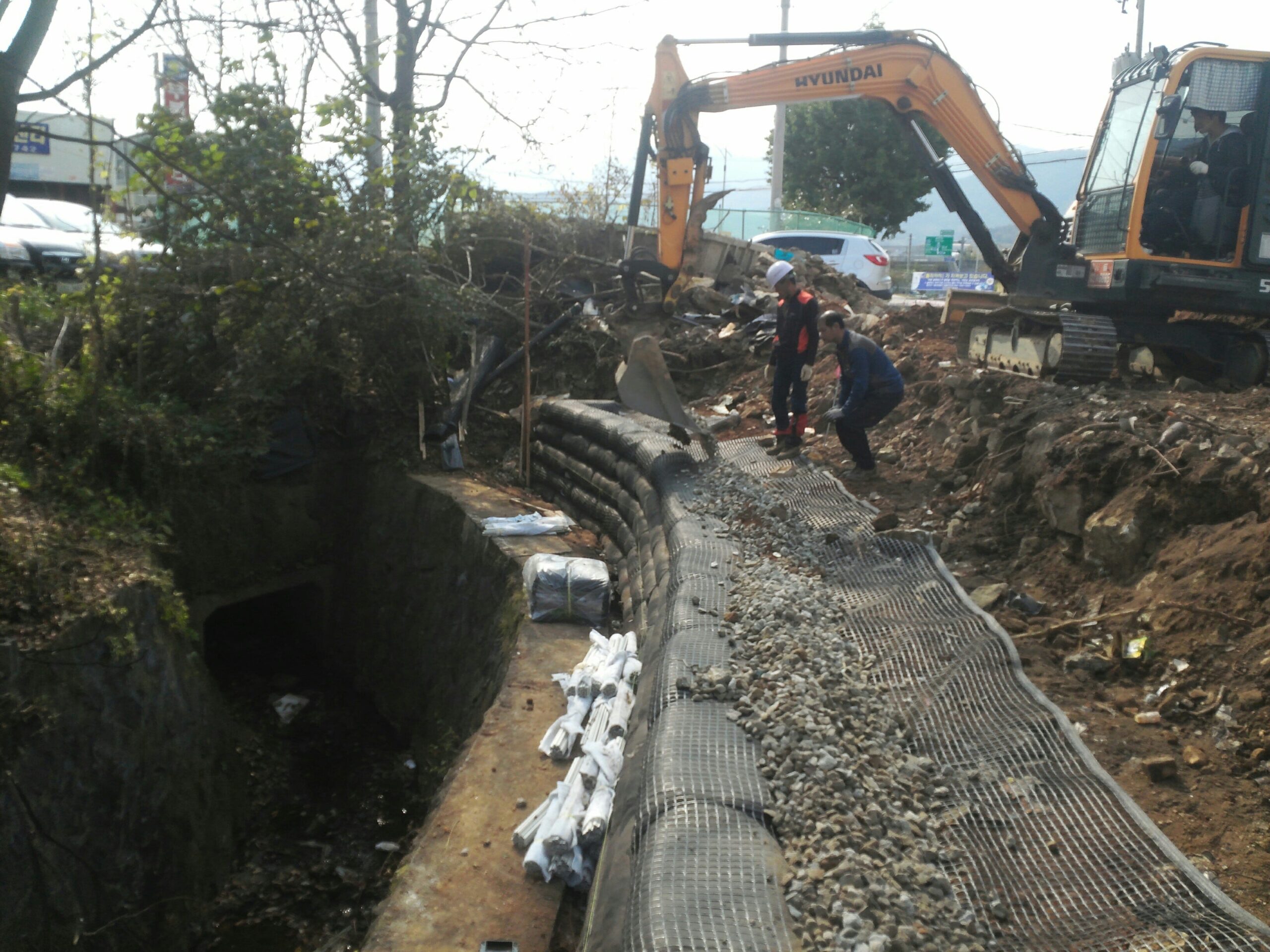 Miryang Secondary Road Retaining Wall Construction | IAN GEOTEC ...